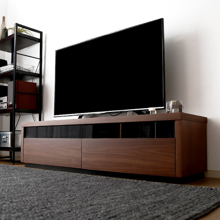 45％割引ブラック系素晴らしい LOWYAロウヤ テレビ台 ローテレビ49V対応 幅150cm リビング収納 収納家具ブラック系-OTA.ON.ARENA.NE.JP