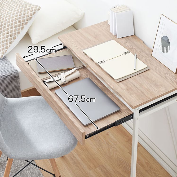 パソコンデスク(幅75cm) コンパクトなテレワークデスク 書斎 スライド棚付き | 【公式】LOWYA(ロウヤ) 家具･インテリアのオンライン通販