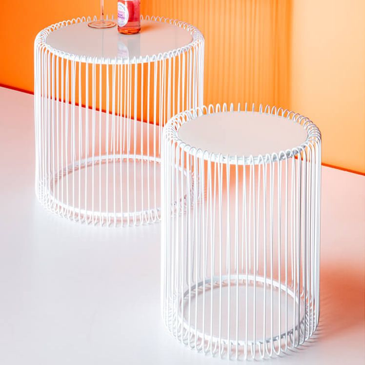 ワイヤーホワイト サイドテーブル 2セット KARE | 【公式】LOWYA(ロウヤ) 家具･インテリアのオンライン通販