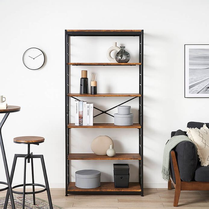 フリーラック [6段] スチール製ラック UTILITY | 【公式】LOWYA(ロウヤ) 家具･インテリアのオンライン通販