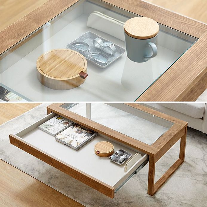 ガラス×木製センターテーブル 日本製 [幅105] | 【公式】LOWYA(ロウヤ) 家具･インテリアのオンライン通販
