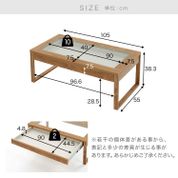 ガラス×木製センターテーブル 日本製 [幅105] | 【公式】LOWYA(ロウヤ) 家具･インテリアのオンライン通販