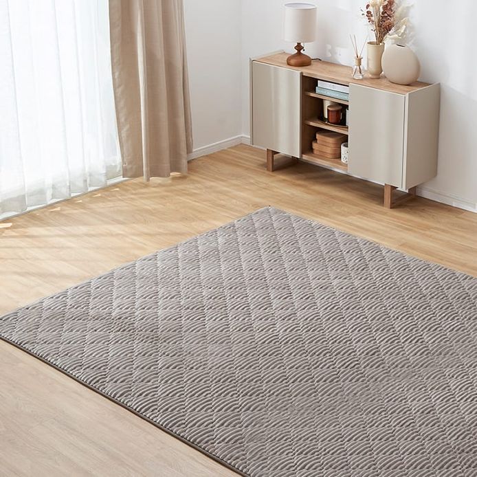 ストライプラグマット キルトラグ 北欧風[190x240] | 【公式】LOWYA(ロウヤ) 家具･インテリアのオンライン通販