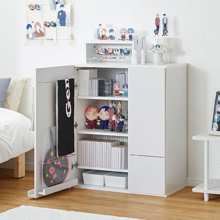 収納(幅75cm) 推し活 グッズ収納 スリムで大容量の木製シェルフ 省スペース | 【公式】LOWYA(ロウヤ) 家具･インテリアのオンライン通販