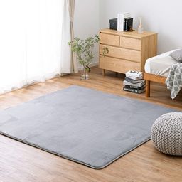 メレンゲタッチの洗えるコンパクトラグ[185x185] | 【公式】LOWYA(ロウヤ) 家具･インテリアのオンライン通販