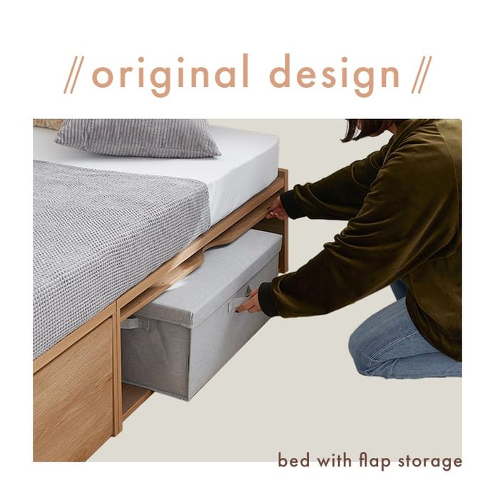 [シングル] 収納付きベッド 大容量収納 フレーム単品orマットレスセット | 【公式】LOWYA(ロウヤ) 家具･インテリアのオンライン通販