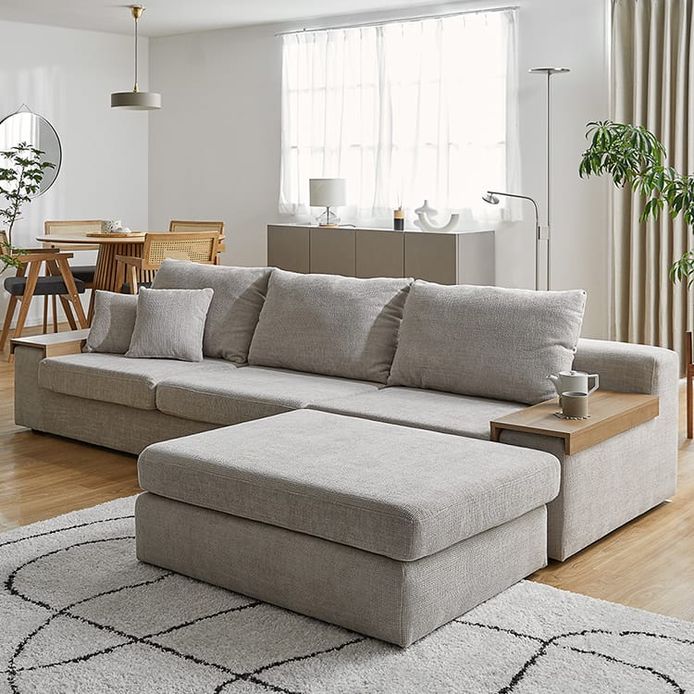 [幅260]ファブリック生地ソファ テーブル付き | 【公式】LOWYA(ロウヤ) 家具･インテリアのオンライン通販