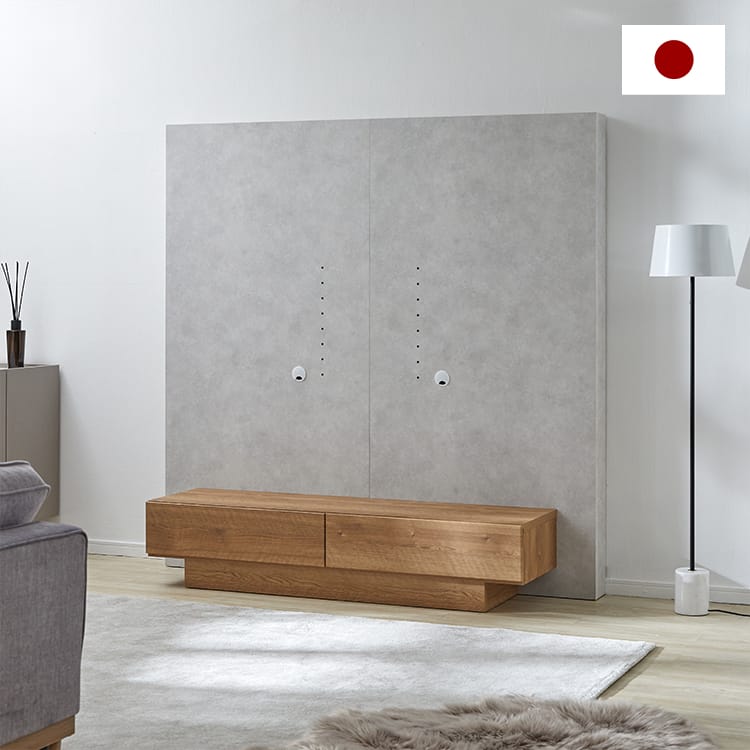 壁掛けテレビ台 バックパネル付き 日本製 [幅180] | 【公式】LOWYA(ロウヤ) 家具･インテリアのオンライン通販