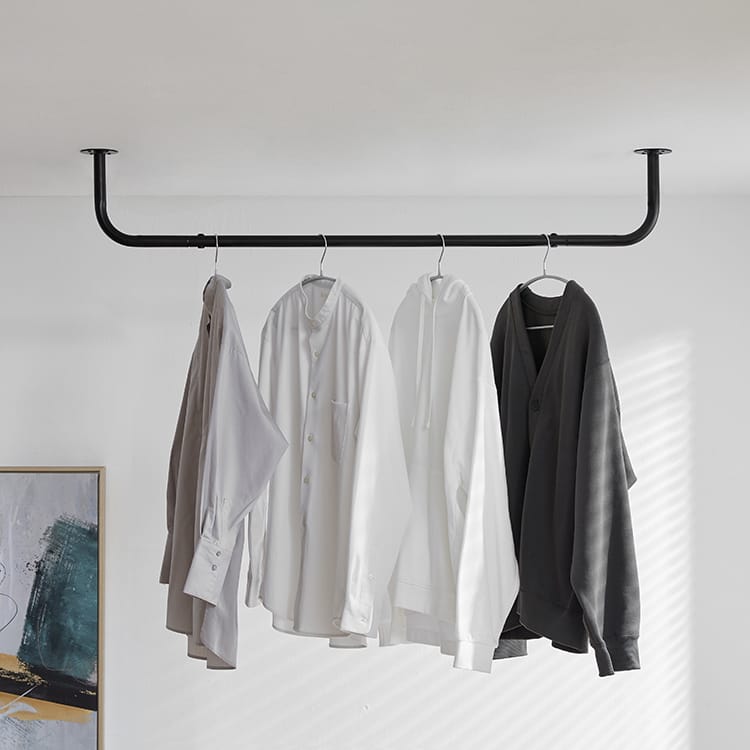 ハンガーバー 天井・壁付け [高さ20cm/45cm] | 【公式】LOWYA(ロウヤ) 家具･インテリアのオンライン通販
